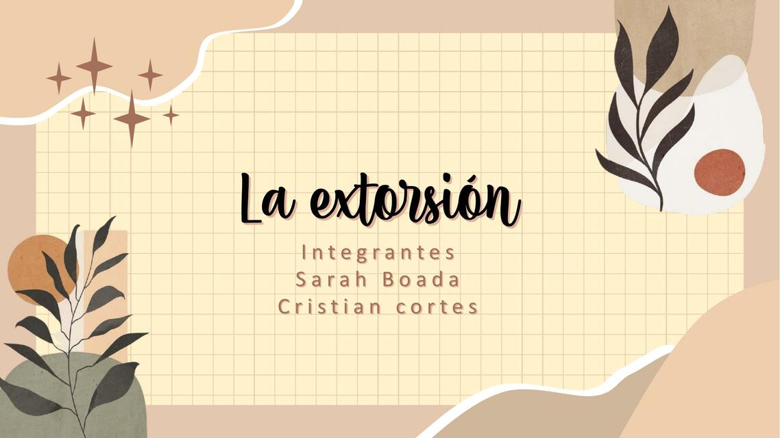 La extorsión | Sarah Murillo | uDocz