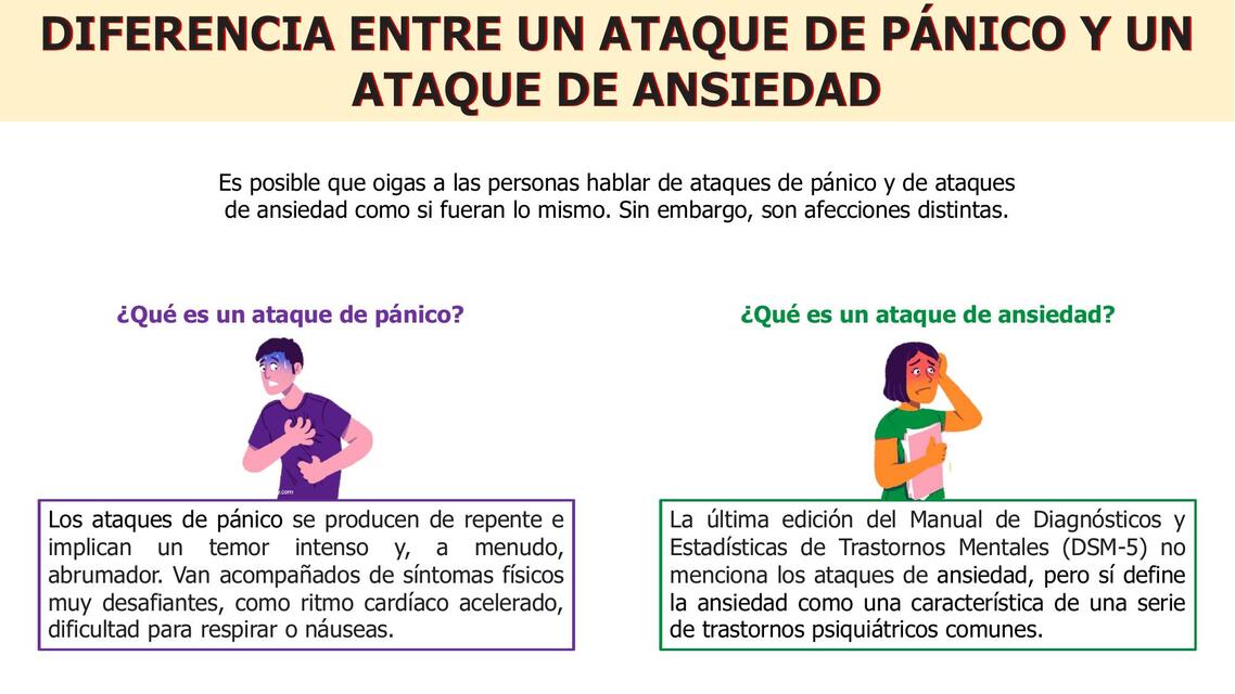 Diferencia entre un ataque de pánico un ataque de ansiedad | ARONI ...