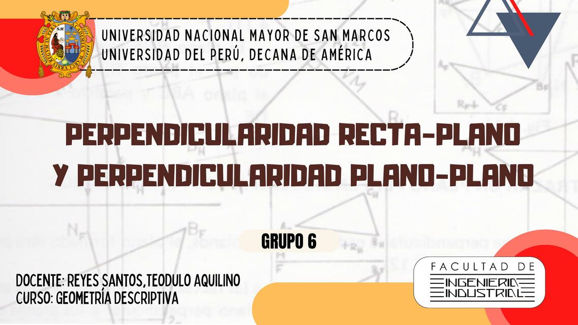 Perpendicularidad Recta-Plano y Perpendicularidad Plano-Plano | Raymon Harold Mallqui Guerra | uDocz