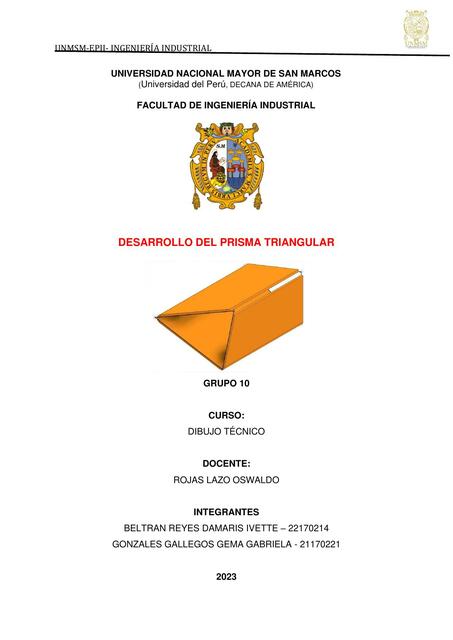 Desarrollo del Prisma Triangular | Santi | uDocz