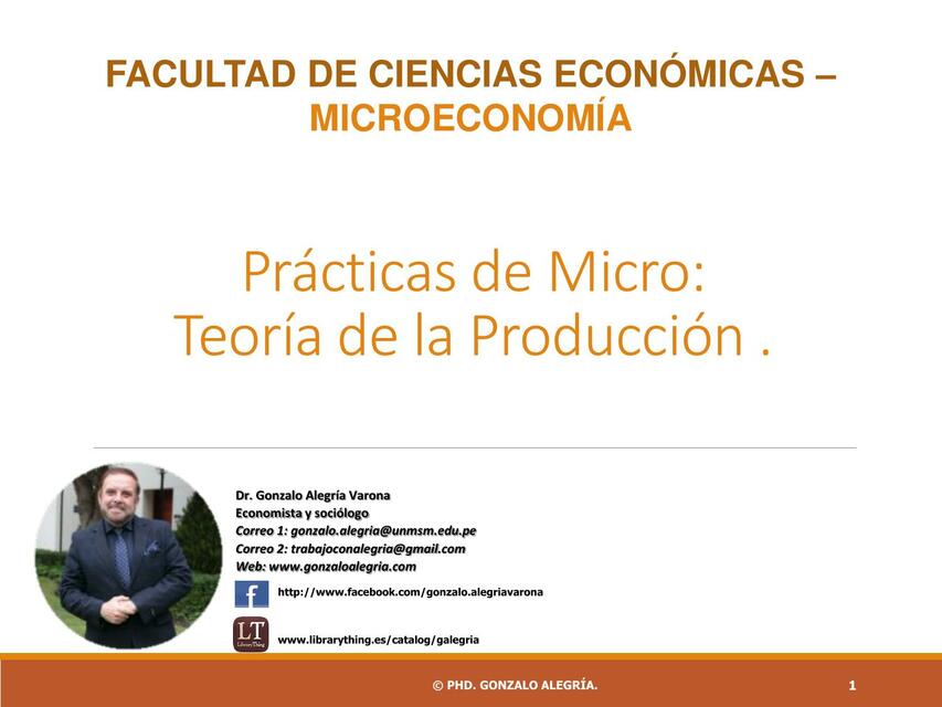 UNMSM Micro Prácticas de Teoría de la Producción | XIMENA ELVIRA TINOCO GARCIA | uDocz