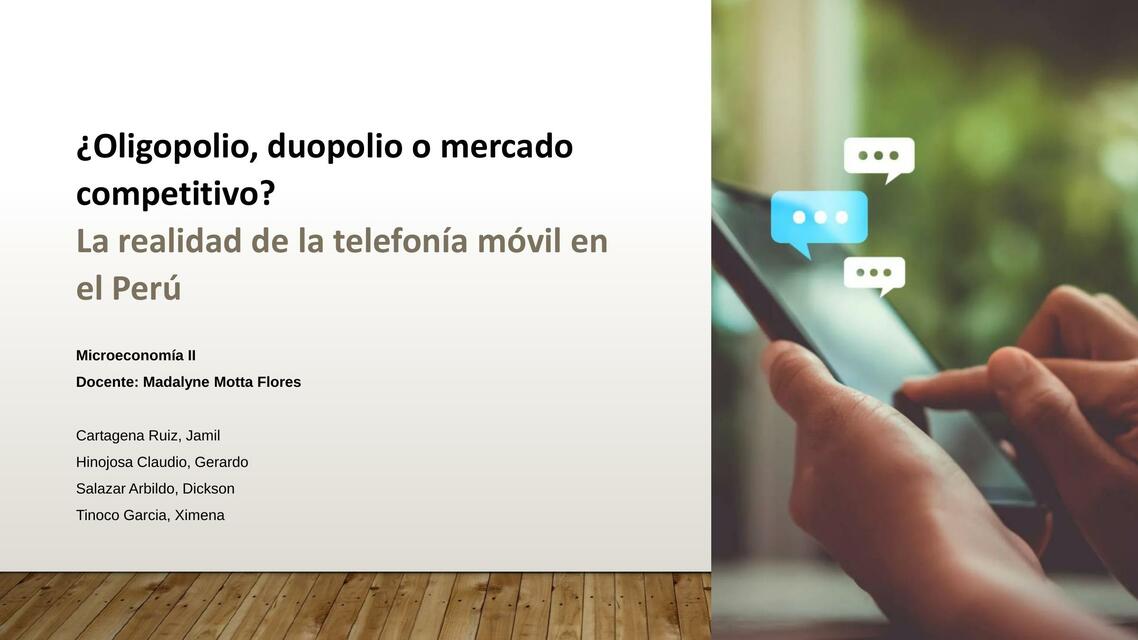 Oligopolio, duopolio o mercado competitivo | XIMENA ELVIRA TINOCO ...