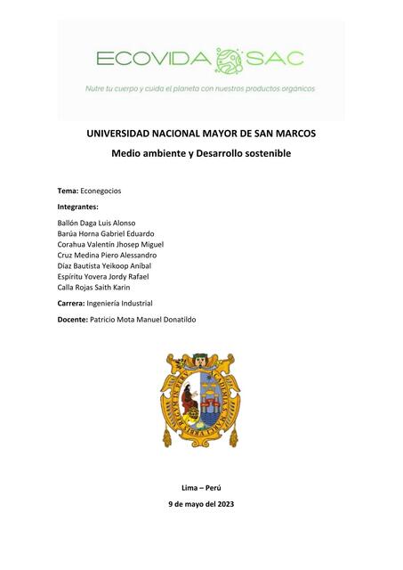 Econegocios | GABRIEL EDUARDO BARUA HORNA | uDocz