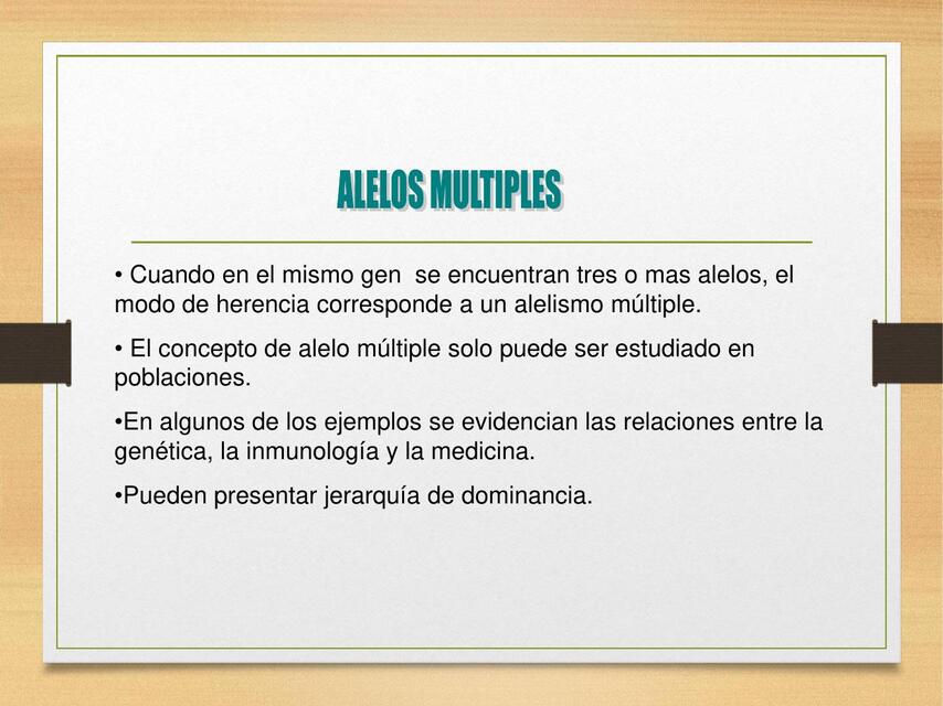 Alelos Multiples | geraldine cuevas | uDocz
