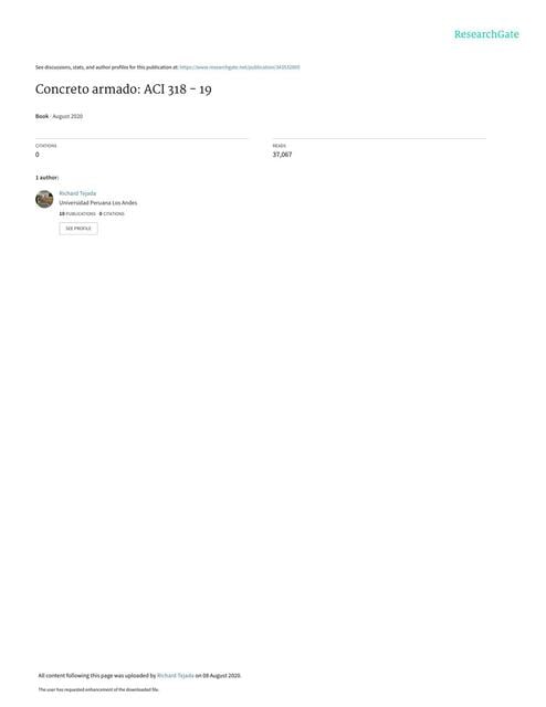 Flashcards de Concreto Armado: ACI 318-19 | Por miguel cupul | uDocz