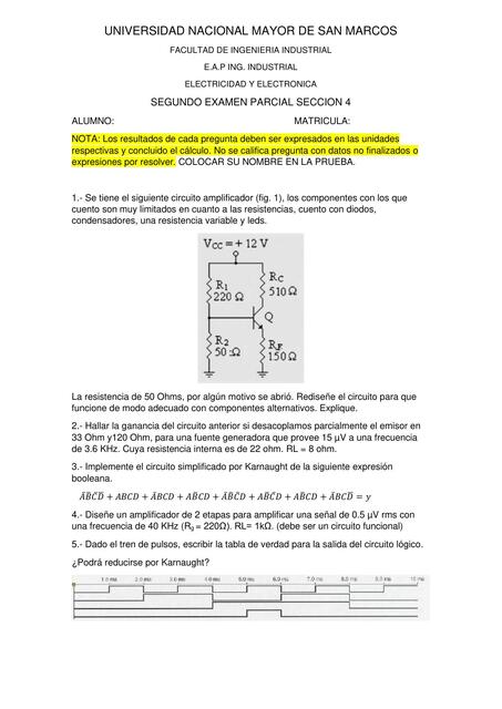 Segundo Examen parcial sección 4 | Fressia Bernaola | uDocz Segundo Examen parcial sección 4 | Fressia Bernaola | uDocz