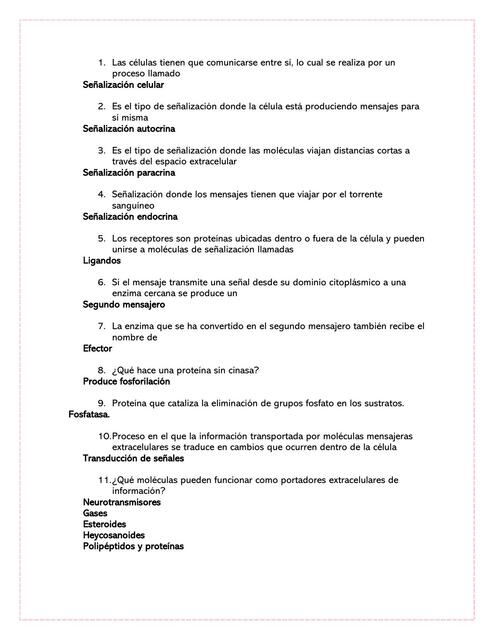 Cuestionario de Biología Celular y Molecular | Philli | uDocz