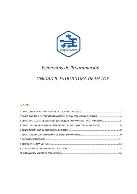 Estructuras de Datos - Elementos de Programación | uDocz