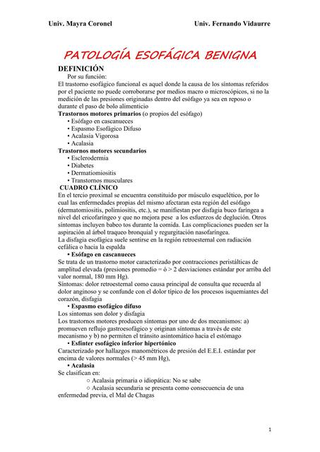 Patologias Quirúrgicas | Mayra Coronel | uDocz