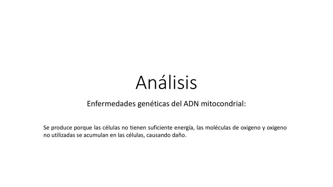 Enfermedades genéticas del ADN | Viviana Lopez Miranda | uDocz