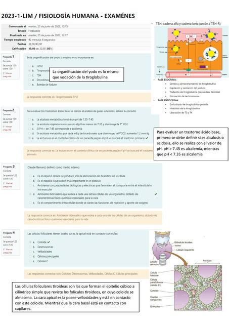 Examen Final Fisiología 2023.I GRUPO 3 | Briggitte Yamilé Suarez Esteban | uDocz