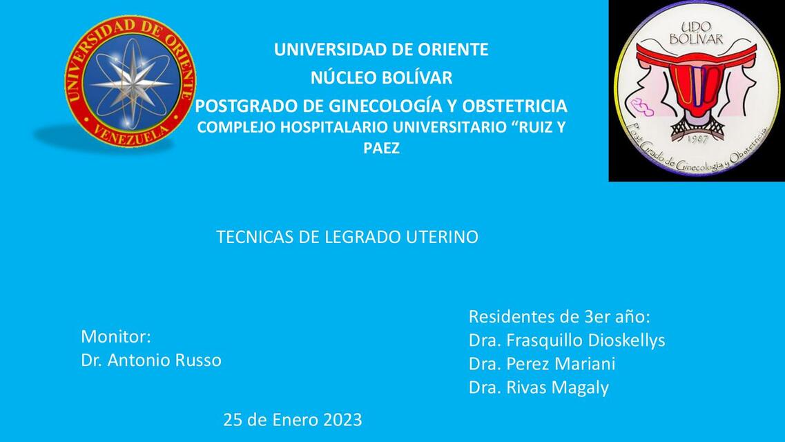 Técnicas de legrado uterino | Genesis Guzman | uDocz