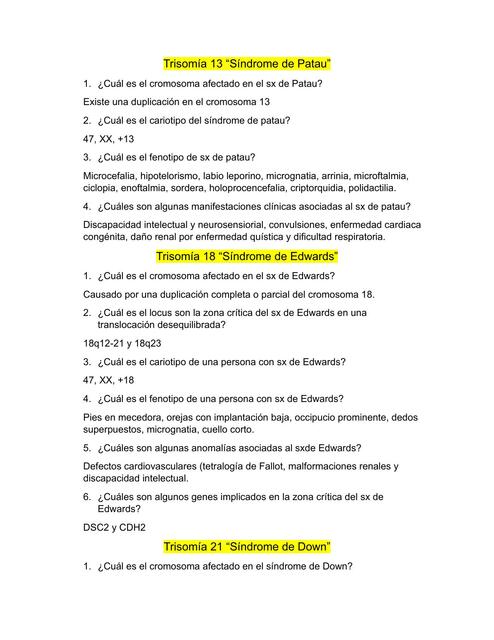 Preguntas parcial genética | uDocz