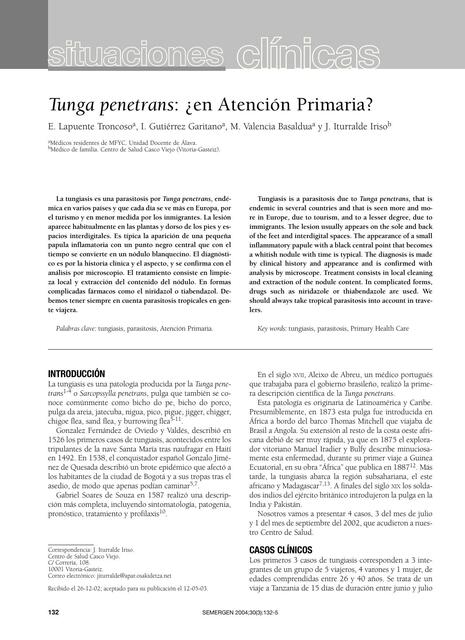 Flashcards de Tunga penetrans En atención primaria | Por Medicina y ...