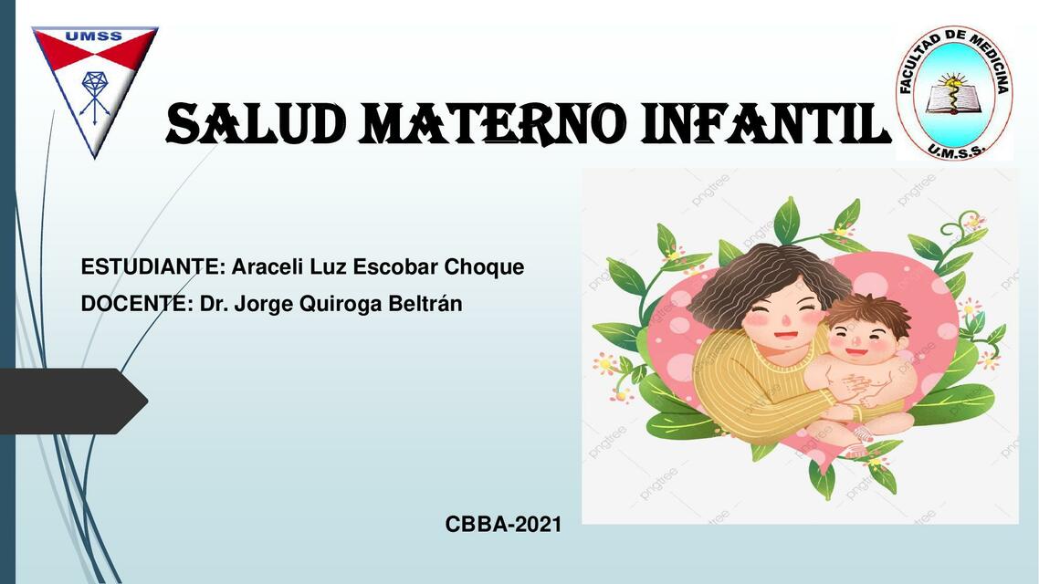Salud Materno-Infantil | ARACELI LUZ ESCOBAR CHOQUE | uDocz
