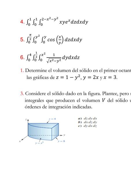Integrales triples | MILER VERDE AGUIRRE | uDocz