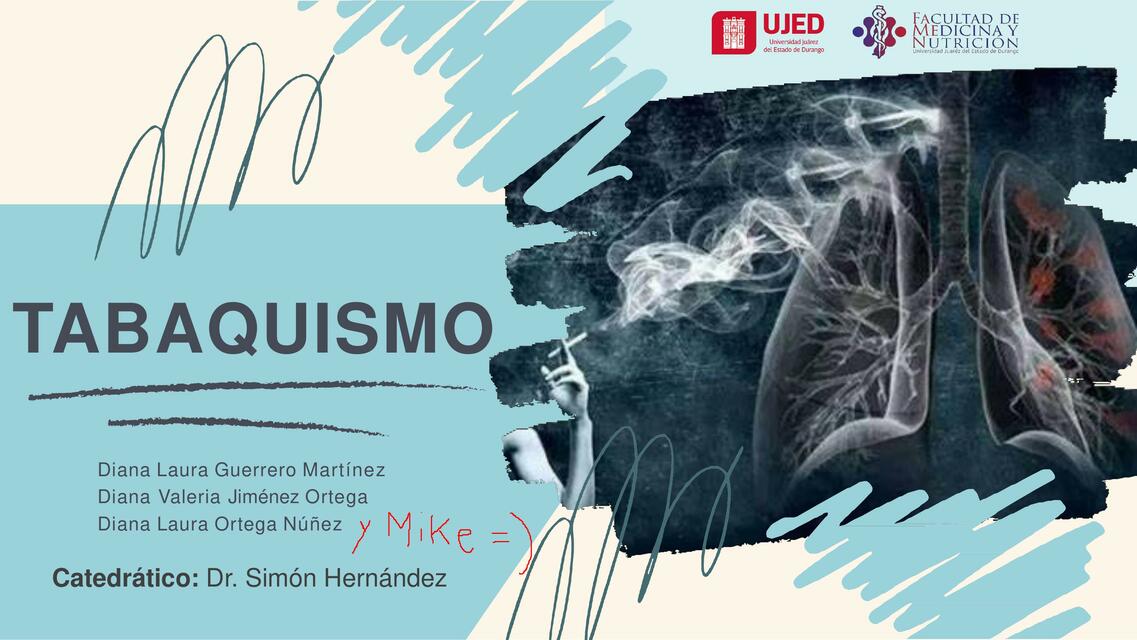 Flashcards de Tabaquismo 7E Equipo 6 | Por Diana Laura Ortega Nuñez | uDocz