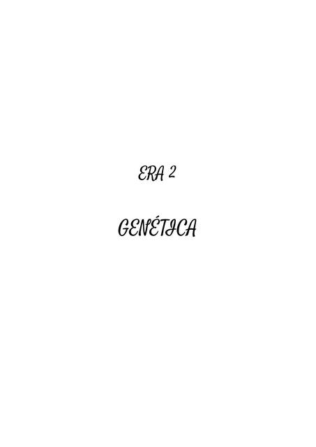 Eera 2 Genética | Guillermis Pirela | uDocz