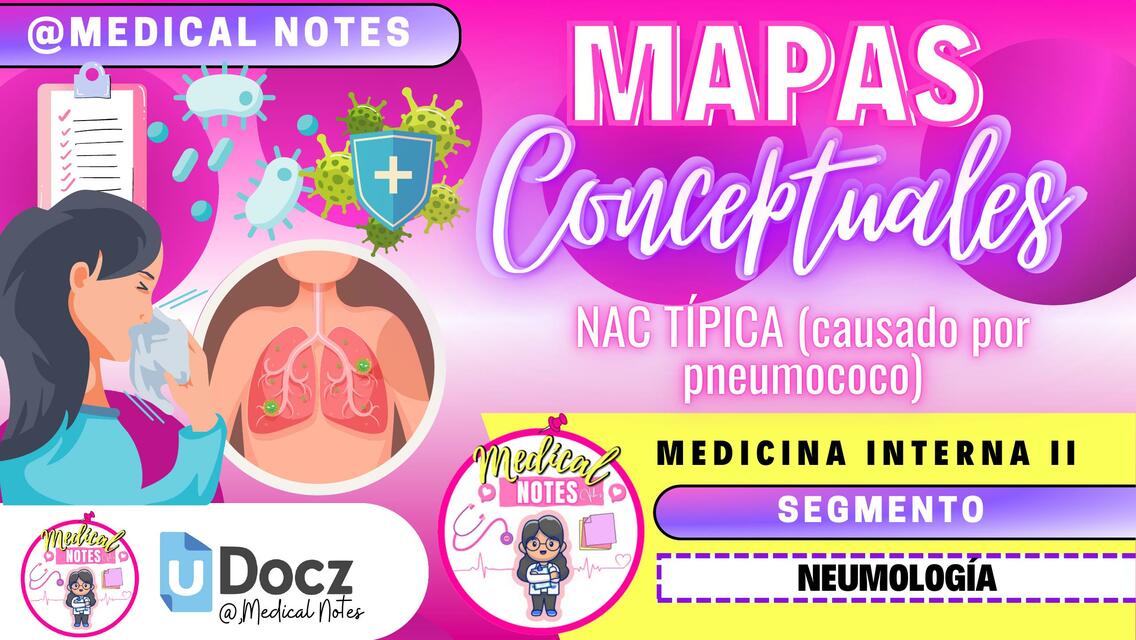 NAC TÍPICA causado por pneumococo | MEDICAL NOTES | uDocz
