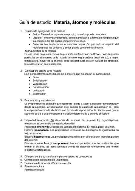 Guía de estudio Química Di Risio | ara | uDocz