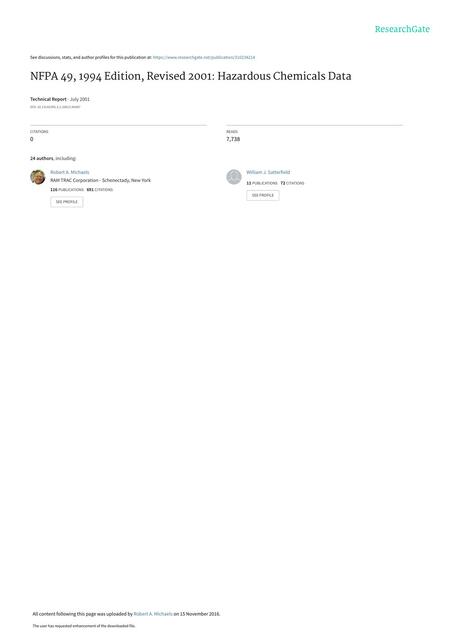 NFPA 49 | Mundo de Médicos | uDocz