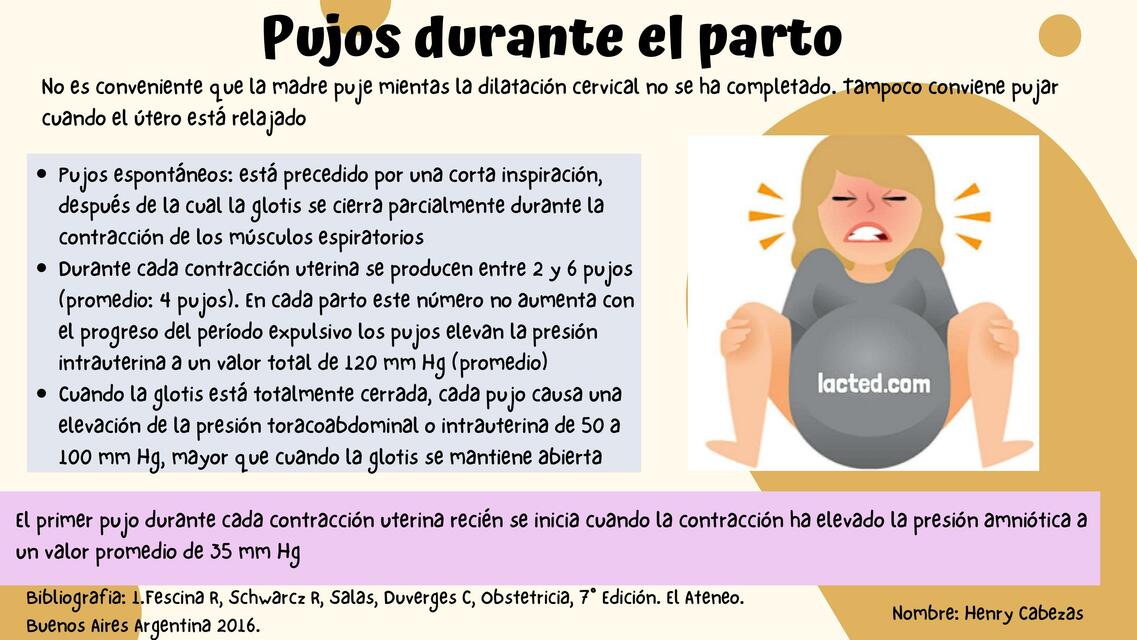 Pujos durante el parto | Henry Cabezas | uDocz