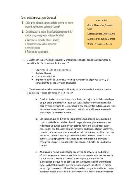 Caso Starwood | alexandra saavedra | uDocz