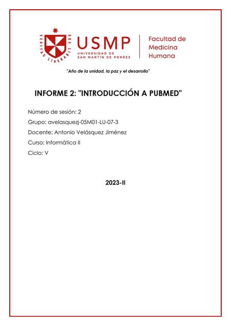 INFORMÁTICA 2 I PRAC I MOD 2: Introducción a PUBMED | Amenra | uDocz