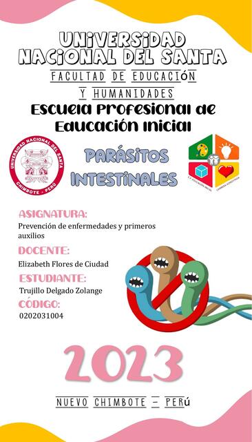 Parásitos intestinales | Jasmine Mavel Vega Vega | uDocz