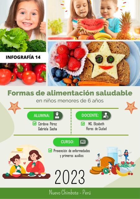 Formas de alimentación saludable en niños menores de 6 años | Jasmine Mavel Vega Vega | uDocz