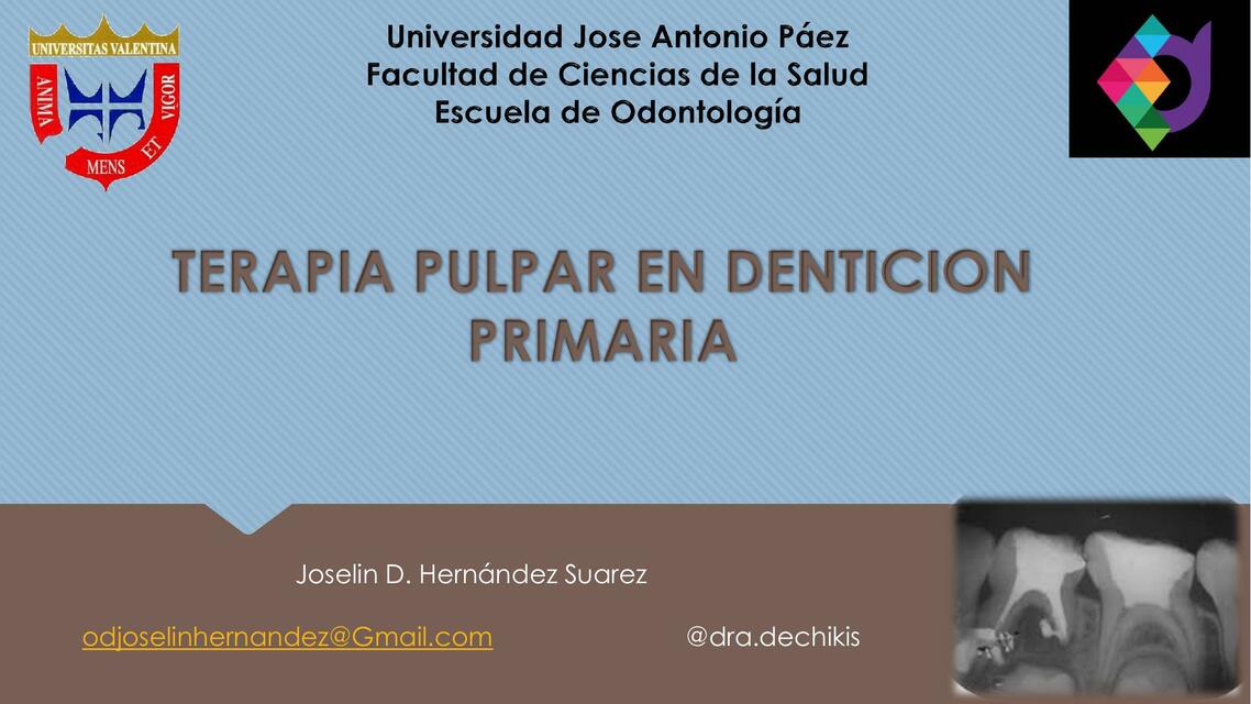 Terapia Pulpar en Dentición Primaria | Gennesy | uDocz
