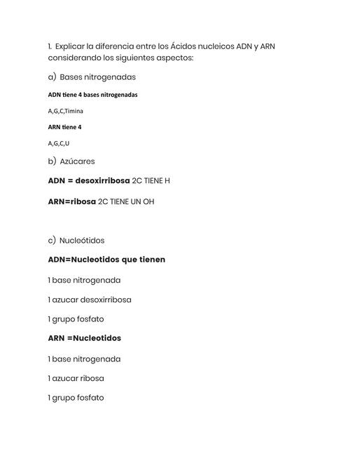Flashcards de ADN Y ARN | Por Emily Gabriela Rodriguez Carpio | uDocz