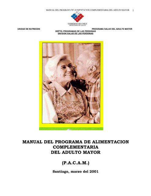 Programa alimenticio complementario del adulto mayor | uDocz