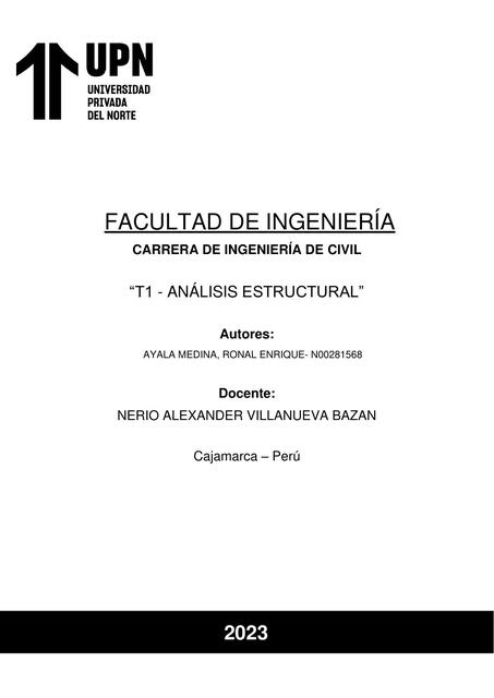 T1 Análisis Estructural | Enriq Ayala | uDocz