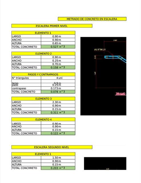 Metrado escalera plano 1 compress | Floyner Palomino Hernandez | uDocz