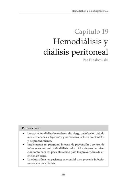 Hemodiálisis y diálisis peritoneal | Alexander MM | uDocz