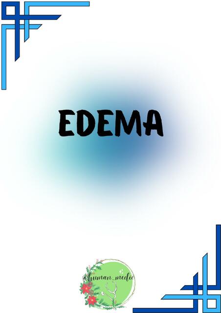 Edema | Human Medic | uDocz