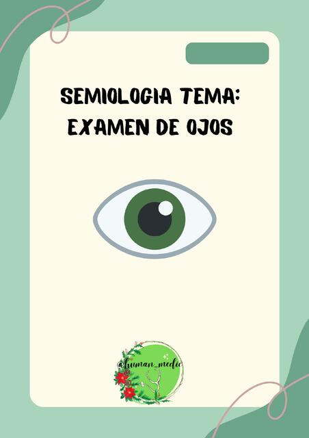 Examen de ojos | Human Medic | uDocz