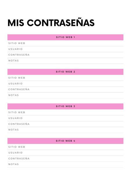 Planificador de contraseñas | greyssnic | uDocz