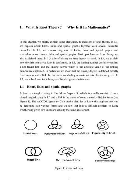What Is Knot Theory? Why Is It In Mathematics?