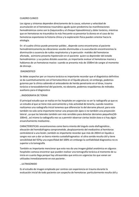 Cuadro clínico | Sarai Maquera | uDocz