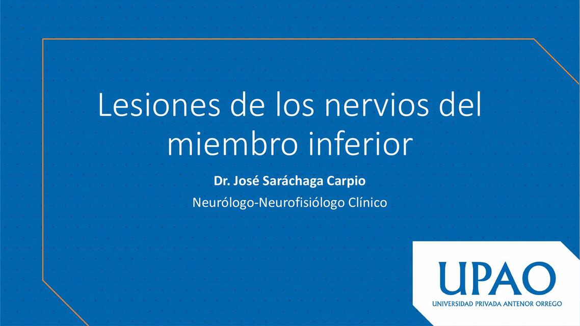 Lesiones de los nervios del miembro inferior | Alexander | uDocz