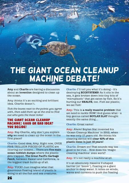 The Giant Ocean Cleanup Machine Debate | samsstudy | uDocz