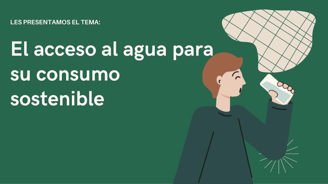 El acceso al agua para su consumo sostenible | Lucia Clemente | uDocz