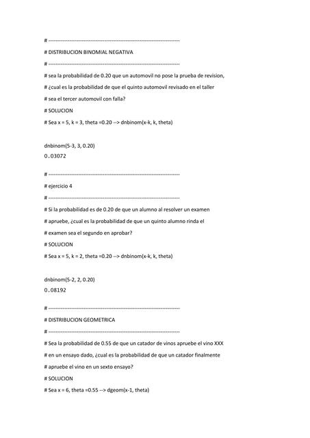 Distribución Binomial Negativa | LEONARDO TEODORO COTRINA LINAN | uDocz