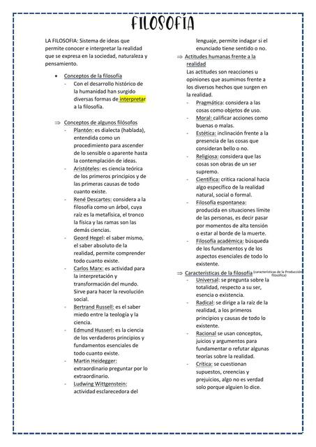 La Filosofía | Aldair Preciado | uDocz