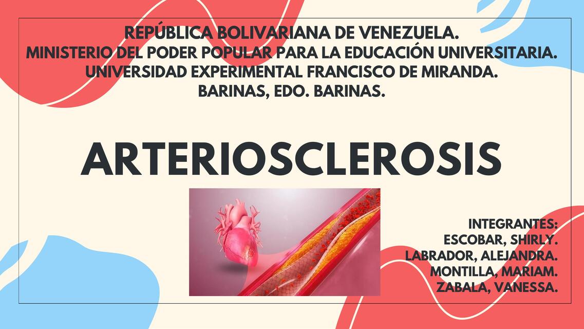Arteriosclerosis | anyela toro | uDocz