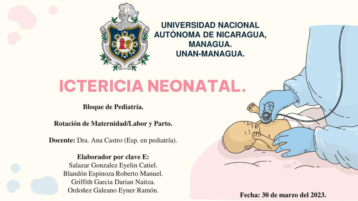 Ictericia neonatal | Eyner Galeano | uDocz