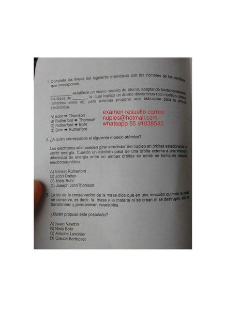 Universo Natural 9 | examen prepa | uDocz