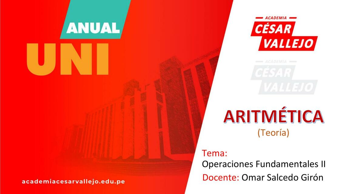 OPERACIONES FUNDAMENTALES II - SEMANA 25 | LKevin Vargas | uDocz